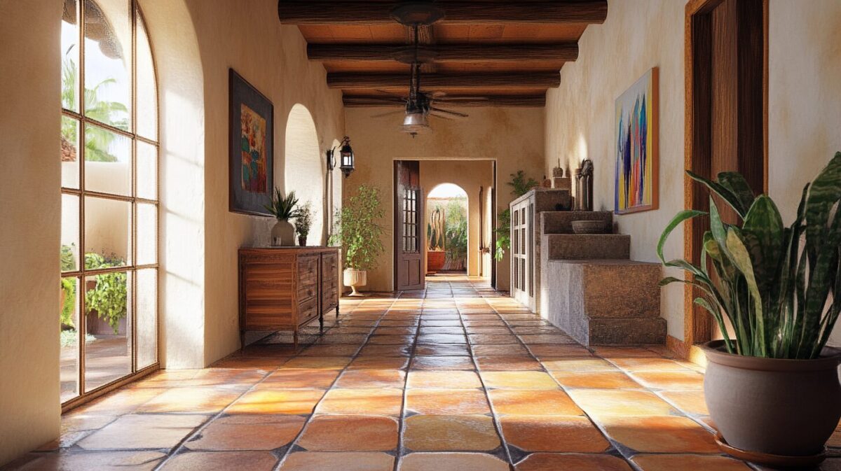 20 Stunning Saltillo Tile Living Room Ideas - Corby Homes