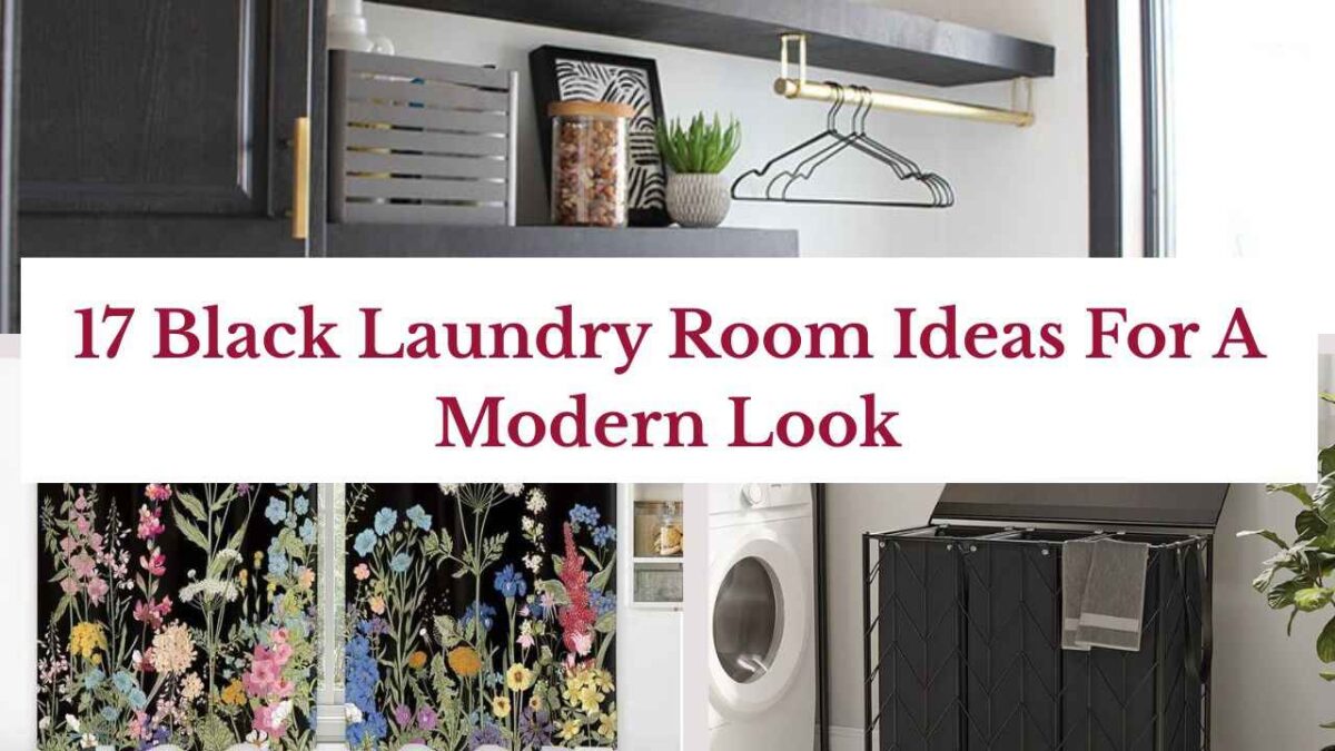 17 Sophisticated Black Laundry Room Ideas for a Sleek and Modern Look ...