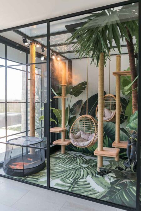 18 Indoor Cat Room Ideas Featuring Climbing Walls and Window Perches ...