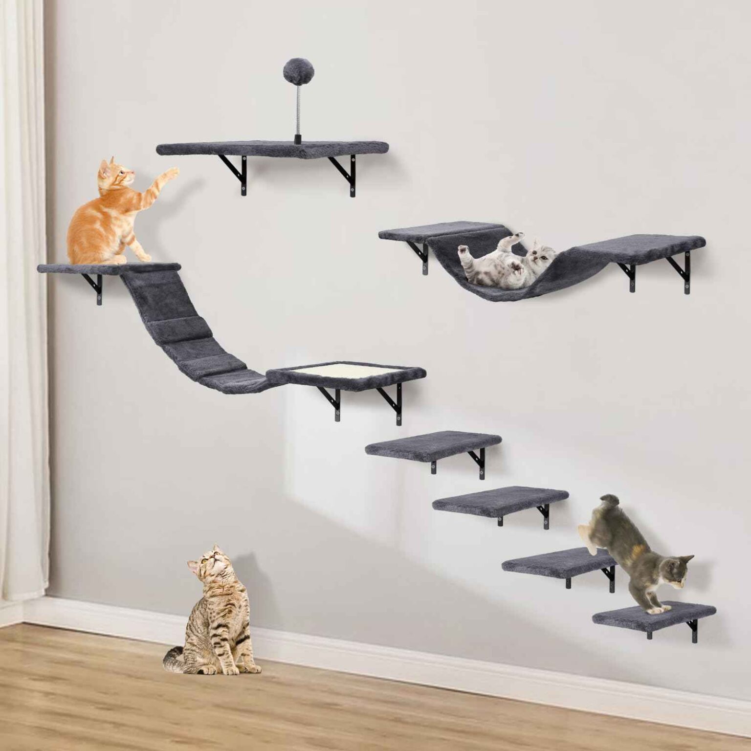 18 Indoor Cat Room Ideas Featuring Climbing Walls and Window Perches ...